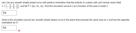 Solved Let C Be Any Smooth Simple Closed Curve With Chegg