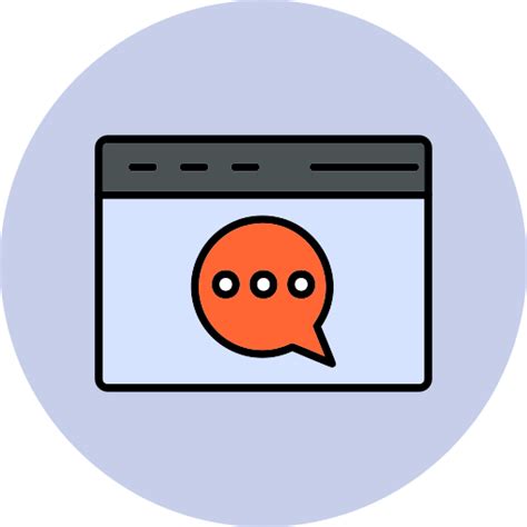 Web Chat Generic Outline Color Icon