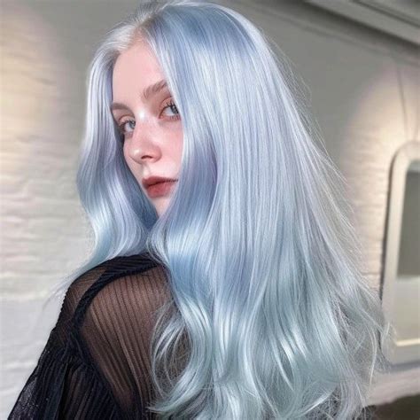 Pin by MarieKaren on Hair in 2024 | Light blue hair, Hair pale skin ...