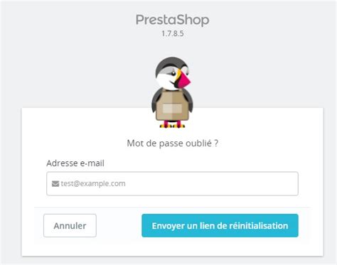 Recover Your Admin Password Prestashop