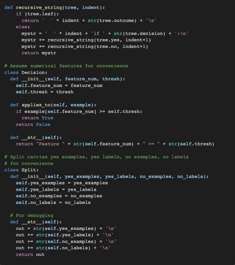 Decision Trees Below Is The Code For A Decision Chegg Com