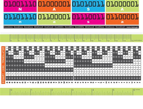 Binary Code Ruler Nasa
