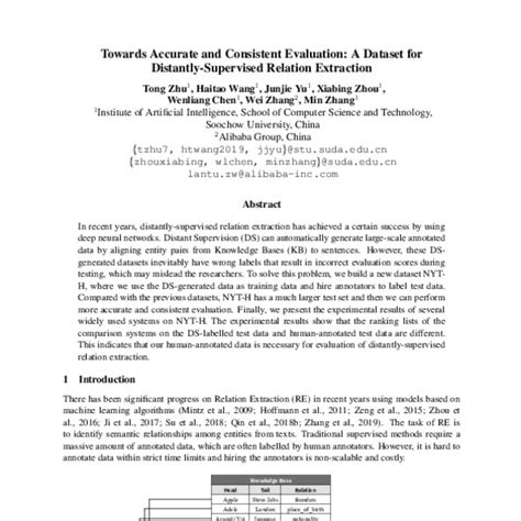 towards accurate and consistent evaluation a dataset for distantly