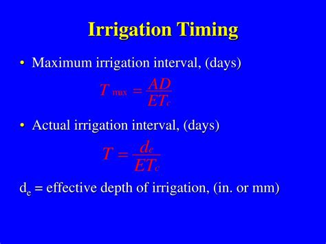 PPT Irrigation Scheduling PowerPoint Presentation Free Download ID