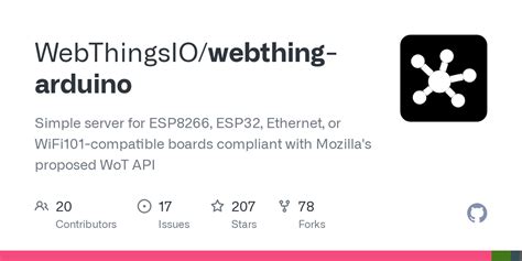 Github Webthingsio Webthing Arduino Simple Server For Esp Esp Ethernet Or Wifi