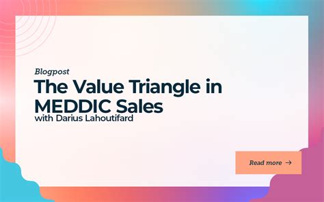 The Value Triangle In Meddic Sales Predictable Revenue