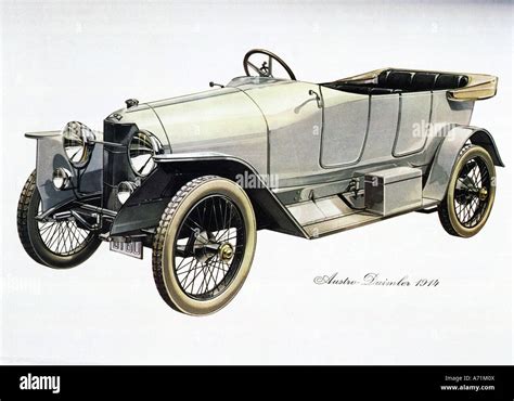 Transporttransport Voitures Austro Daimler Prinz Heinrich 1914 Dessin De Herbert