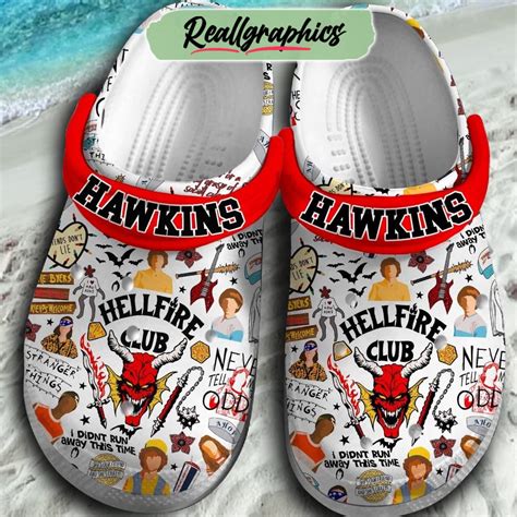 Stranger Things Hellfire Club Hawkins 3d Printed Classic Crocs