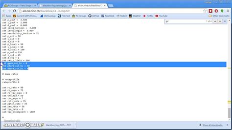 Blackbox Log Analysis Ark0n 919 Youtube