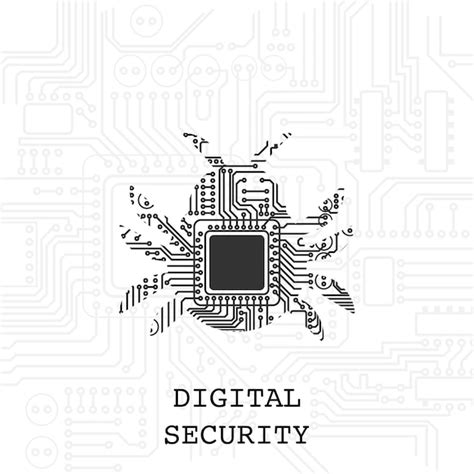 Premium Vector Digital Bug Security Wallpaper