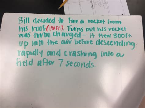 Quadratic Fireworks Projectile Motion I Speak Math