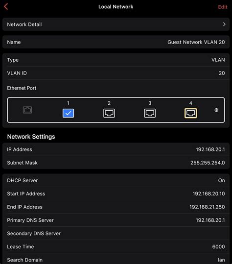 Increasing Dhcp Scope To Get More Ip Address For Guest Network Vlan Id 20 Ip Address Start At