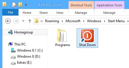 Tip Pin Slide To Shutdown Shortcut To Windows 8 1 Start Screen AskVG