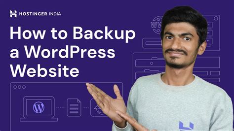 How To Backup A Wordpress Website Hostinger India Youtube