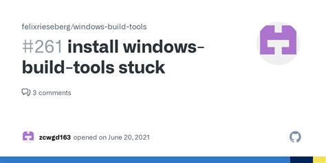 install windows build tools stuck · issue 261 · felixrieseberg windows