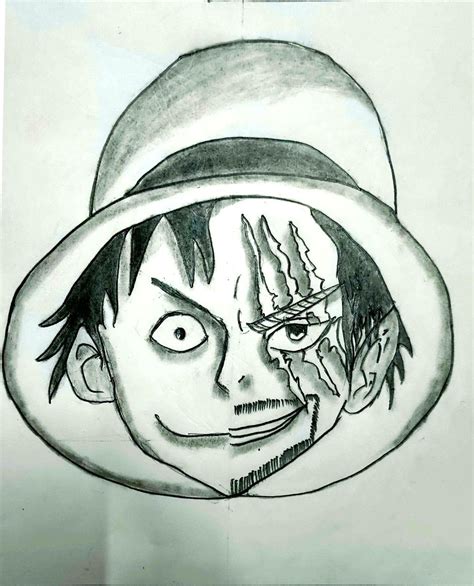 Luffy And Shanks Drawings Humanoid Sketch Male Sketch