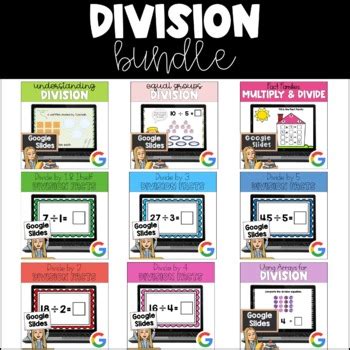 Division GOOGLE SLIDES Bundle Distance Learning By Let S Talk Teaching