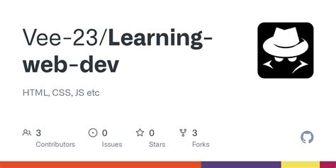 Github Vee 23learning Web Dev Html Css Js Etc