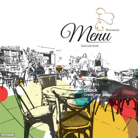 레스토랑 메뉴 디자인입니다 바 레스토랑 커피 하우스 카페에 대 한 벡터 메뉴 브로슈어 서식 파일 디자인에 대한 스톡 벡터 아트