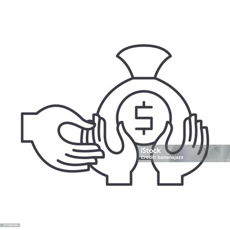 Ilustración De Concepto De Fraudes Financieros Icono Fraude Financiero Vector Ilustración Linear