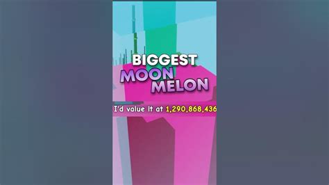 The Biggest Moon Melon Roblox Growagarden Youtube