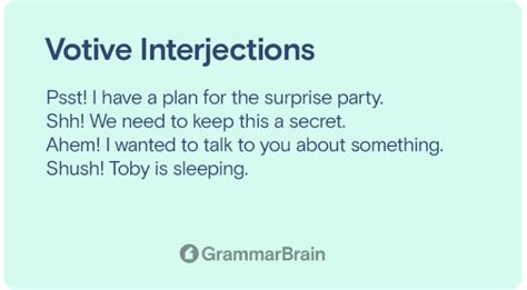 What Is An Interjection Definition Examples How To Use Grammarbrain