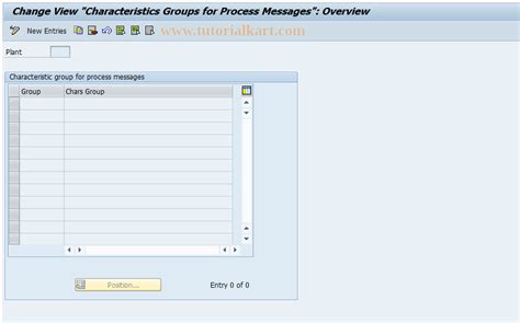 O C SAP Tcode Release Characteristic Group For Procurement Messages