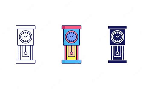 Premium Vector Pendulum Clock Vector Icon