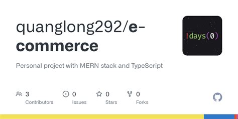 Github Quanglong E Commerce Personal Project With Mern Stack And Typescript