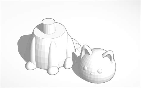 3d Design Cute Moving Head Cat Tinkercad