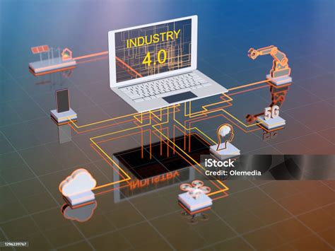 인더스트리 40 디지털 기술 3d 개념 아이콘 그룹입니다 산업에 대한 스톡 사진 및 기타 이미지 산업 0명 3차원 형태 Istock