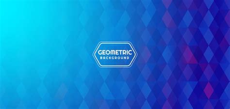 Premium Vector Blue Gradient Geometric Background
