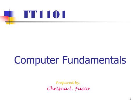 Comp Fundamentals 1aintroduction Ppt