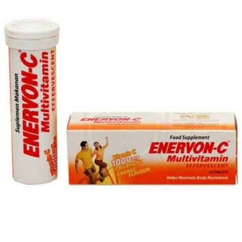 Jual Enervon C Effervescent 10 Tablet Vit C 1000mg Shopee Indonesia