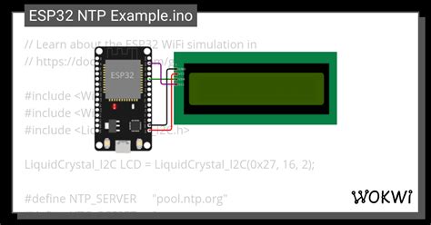 Esp32 Ntp O Copy Wokwi Esp32 Stm32 Arduino Simulator