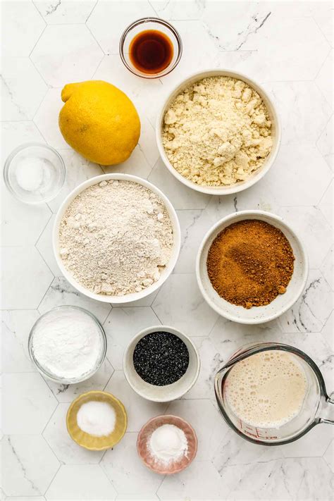Vegan Lemon Poppy Seed Muffins Gluten Free Okonomi Kitchen