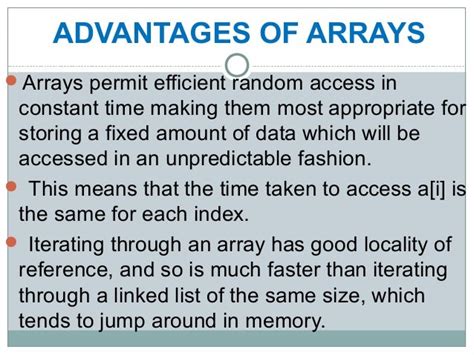 Lecture 2a Arrays