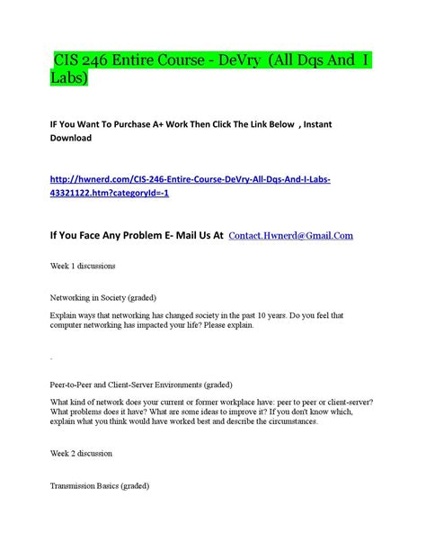 cis 246 entire course devry all dqs and i labs by bravo22 issuu