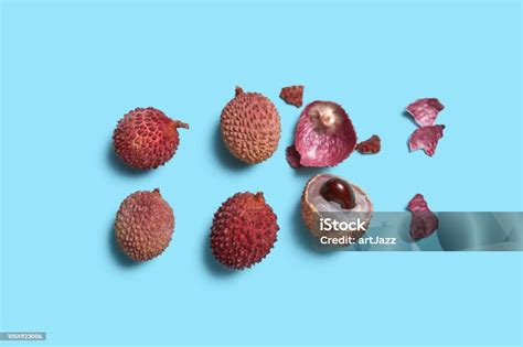 전체 반 고 텍스트 위한 공간을 가진 파란 배경에 껍질 열매 과일 평면 배치 0명에 대한 스톡 사진 및 기타 이미지 0명 갈색 개체 그룹 Istock