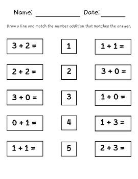 Matching Numbers And Number Words Addition And Subtraction By Dreamday
