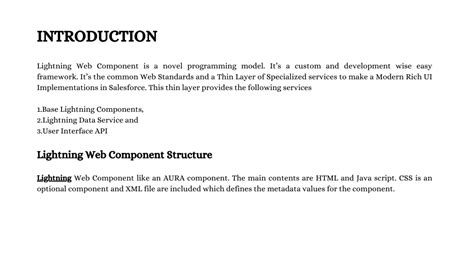 Ppt Lightning Web Component Structure Benefit Powerpoint Presentation