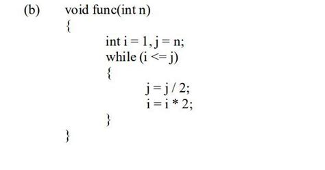 Solved B Void Funcint N Int I 1 J N While I