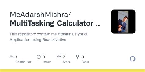 github meadarshmishra multitasking calculator react native this