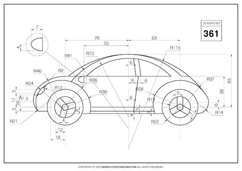 D CAD EXERCISES STUDYCADCAM Autocad Autocad Drawing Autocad Isometric Drawing