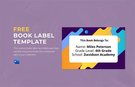 Free Address Book Label Template Download In Word Psd