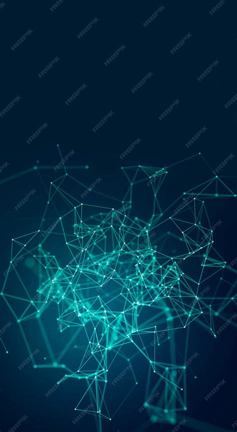 Fondo Geométrico Abstracto De Conexiones Puntos Y Líneas Telón De Fondo