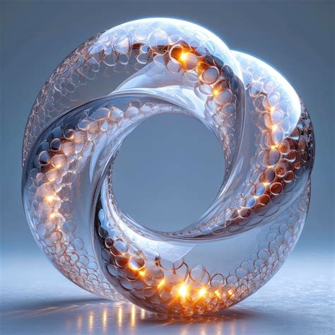 Premium Photo 3d Rendering Abstract Round Core Light 3d Illustration