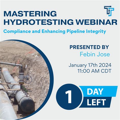 Join Our Webinar On Hydrotesting And Compliance Technical Toolboxes Posted On The Topic Linkedin