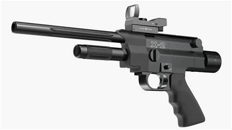 3d Tranquilizer Dart Gun X 2 Satin Black Trim Model Turbosquid 1968005