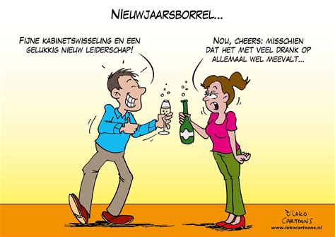 Nieuwjaarsborrel Loko Cartoons